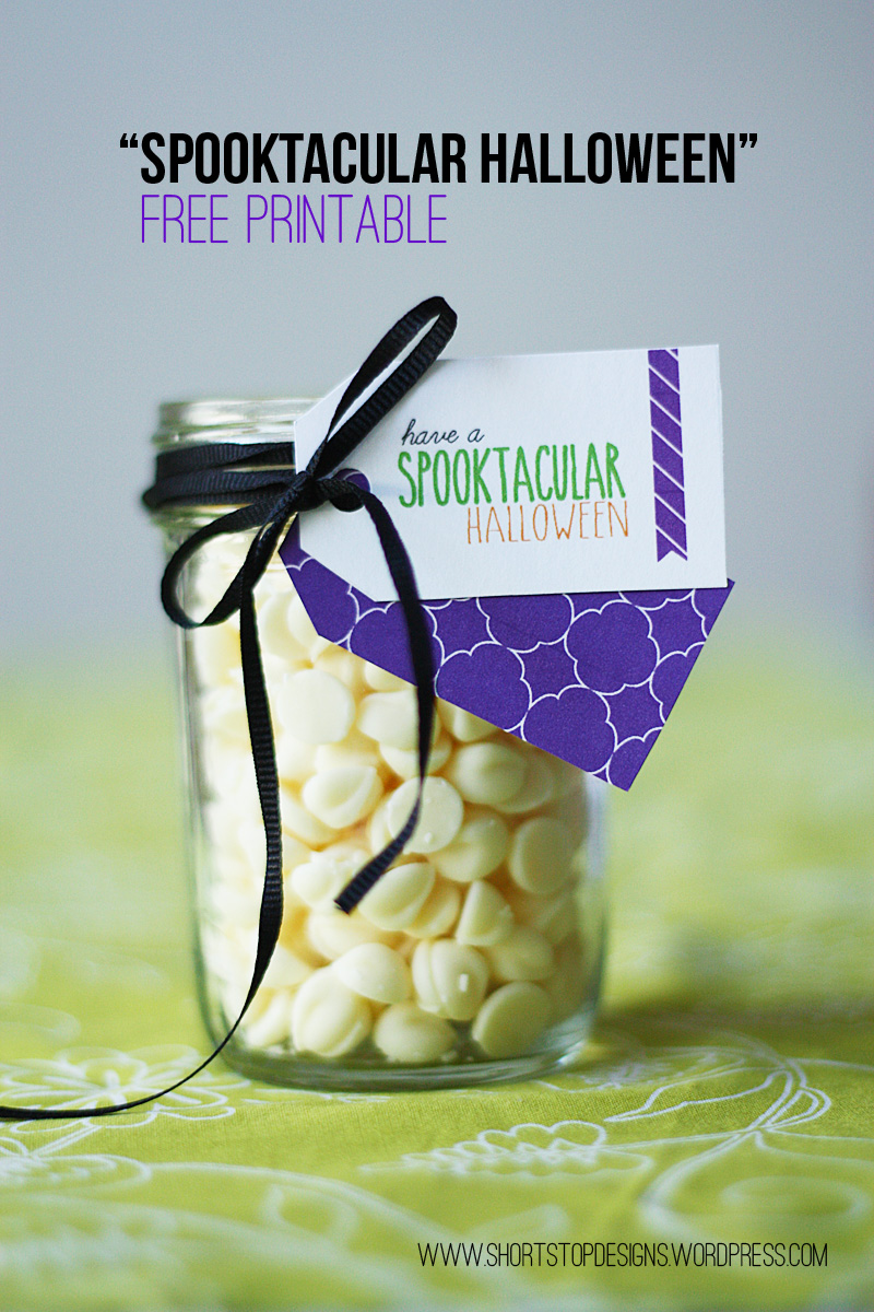 Spooktacular Halloween Gift Tags – Free Printable – Short Stop Designs