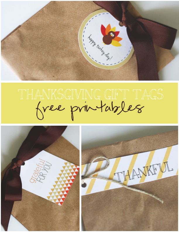 Thanksgiving Gift Tag Printables – Short Stop Designs